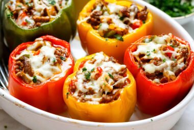 Philly Cheesesteak Stuffed Peppers - Capital Strength